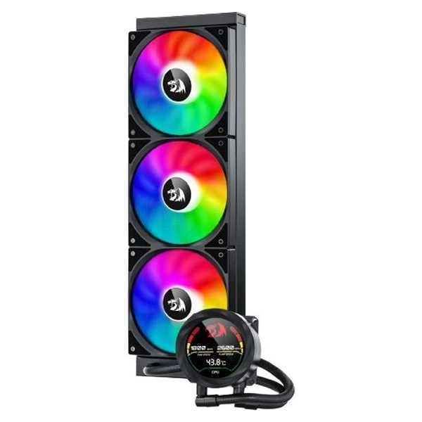 Redragon CCW-1017 360mm Digital ARGB CPU Liquid Cooler, Temperature ...